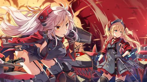 Prinz Eugen And Admiral Azur Lane 2560x1440 Ranimewallpaper