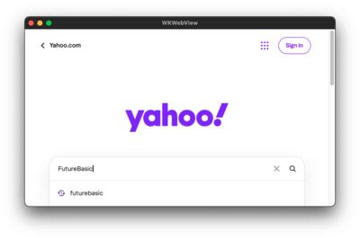 Yahoo Search Interface Rosetta Code
