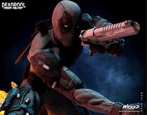 Marvel Mcu Deadpool Stl File 3d Resin Printed Statue Figure Etsy