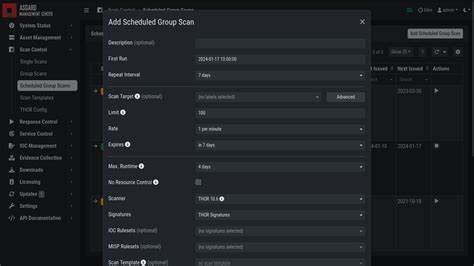38 Scheduled Group Scan — Asgard Management Center V3 Manual