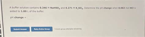 solved a buffer solution contains 0 346mnahso3 and