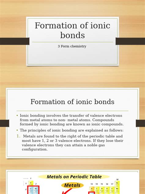 Formation Of Ionic Bonds Pdf