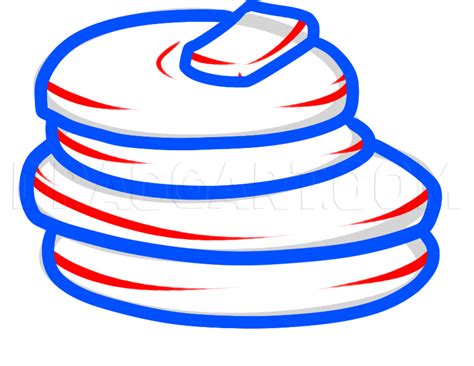 How To Draw Pancakes Drawing Step By Step By Dawn DragoArt