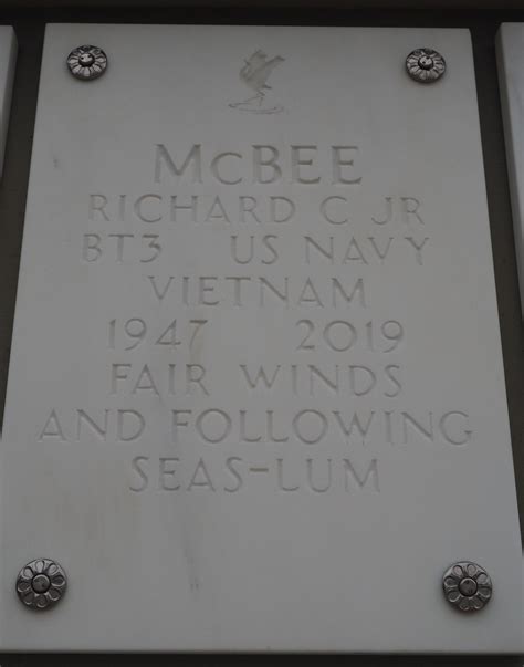 Richard Curtis Mcbee Jr 1947 2019 Find A Grave Memorial