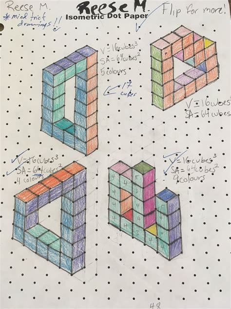 Isometric Cube Drawing