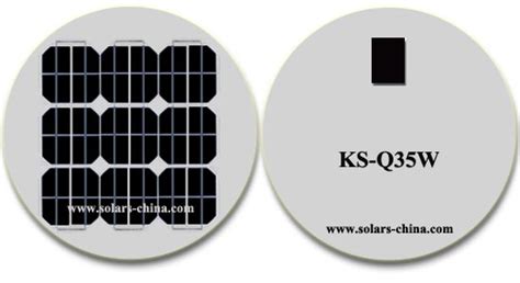 Circular Solar Panels For Outdoor Light