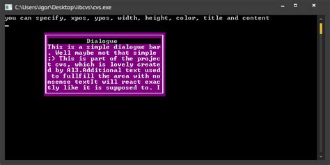 [console ui library] a small problem in completing dialoge box