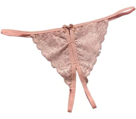 Tanga Encaje Sexy Con Apertura En Entre Pierna Erotica Cuotas Sin