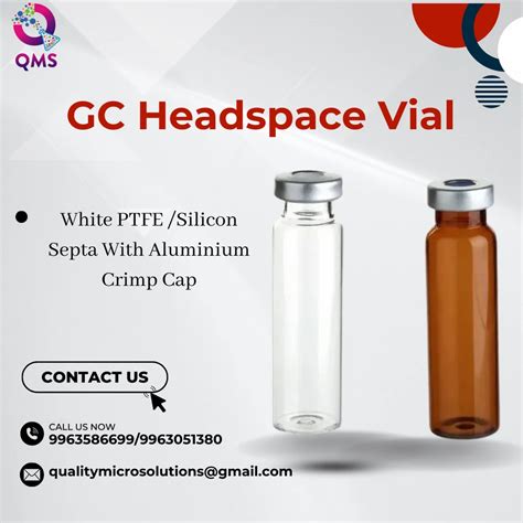 20 Ml Gc Headspace Vials At ₹ 3400 Pack In Hyderabad Id 2855564399491