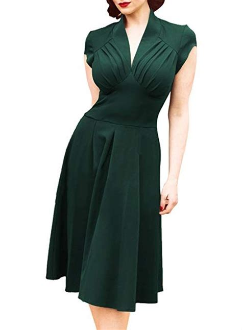 1940s Dresses 40s Dress Swing Dress Sweetmeet Womens 1940s Vintage
