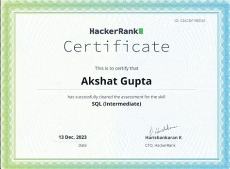 akshat gupta on linkedin sql hackerrank dataanalytics analytics analyticsjourney