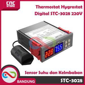 Jual Thermostat Hygrostat Digital STC 3028 Atur Suhu Kelembaban 220V Kota Bandung CNC STORE