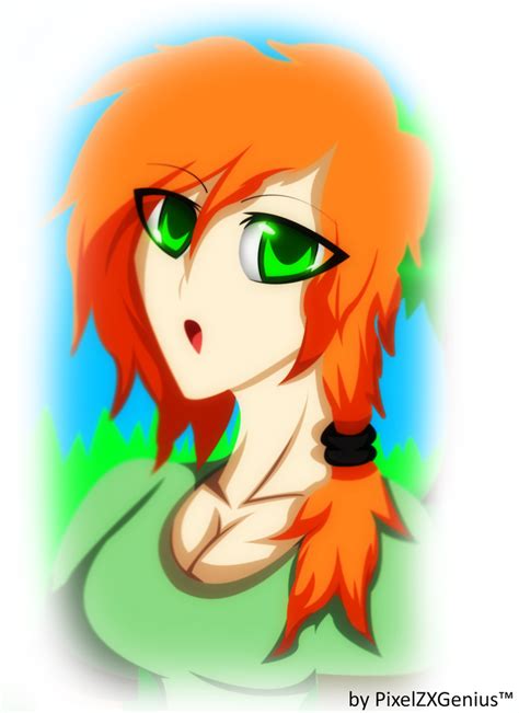 Minecraft Alex Anime By Pixelzxgenius On Deviantart