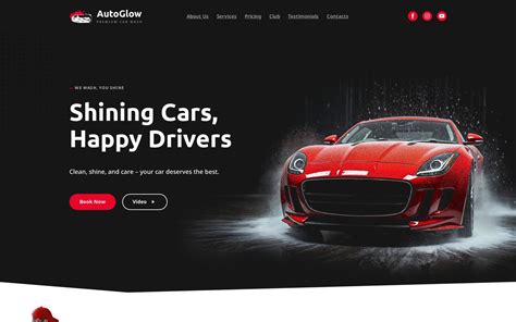 1 Free Wash Website Templates Weblium