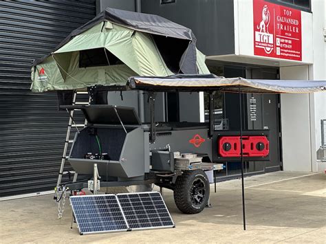 Off Road Camper Trailer With Rooftop Tent Awning Melbourne