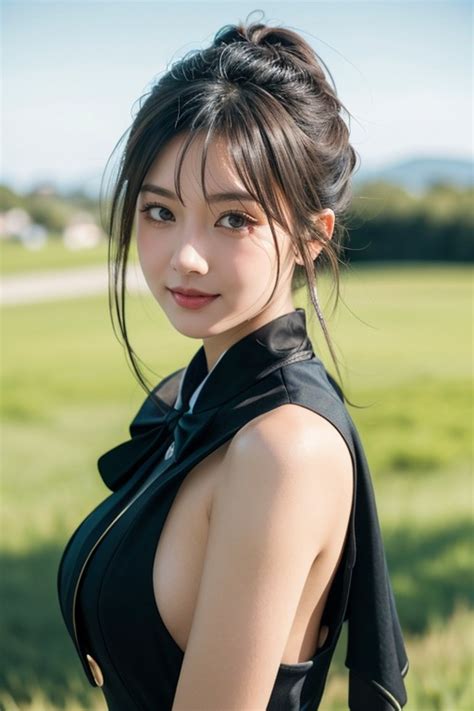 Simple Background Japanese Brown Eyes AI Porn