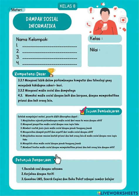 Dampak Sosial Informatika Online Activity Online Activities Activities Worksheets
