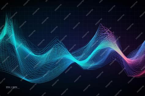 Premium Photo Data Visualization Dynamic Wave Pattern Vector
