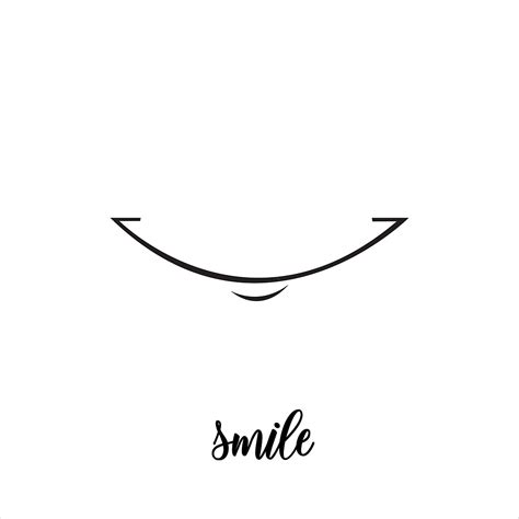 White Teeth Smile Vector Hd Png Images A Smile With A White Background