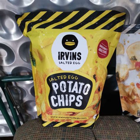 Irvins Salted Egg Potato Chips 230g Big Shopee Philippines