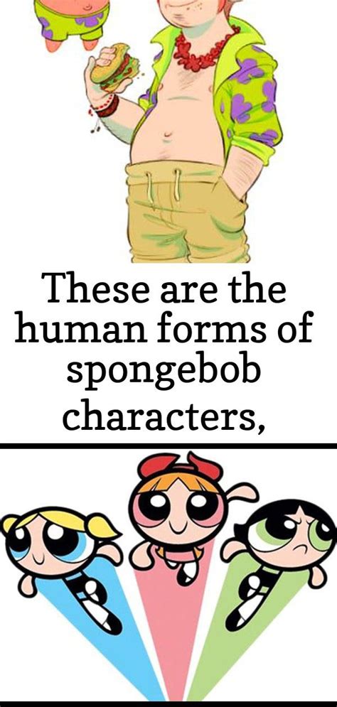 These Are The Human Forms Of Spongebob Characters According To One