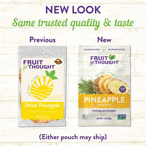 Unsweetened Dried Pineapple Snack Packs And Multi Serving Bags Fruit