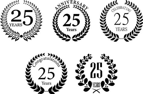 기념일 Jubilee Laurel Wreaths 설정 0명에 대한 스톡 벡터 아트 및 기타 이미지 0명 검은색 경쟁