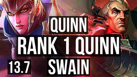 QUINN Vs SWAIN TOP Rank 1 Quinn 1100 Games 10 4 11 KR