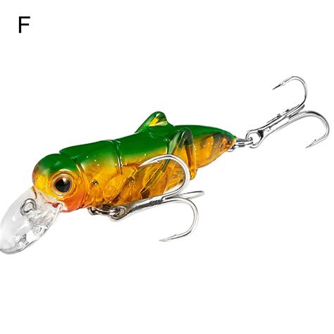 Whopper Plopper Bass Fishing Lures 63mm Simulation Grasshopper Shape