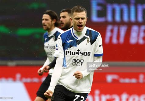 Josip Ilicic Of Atalanta Bc Celebrates After Scoring Their Teams