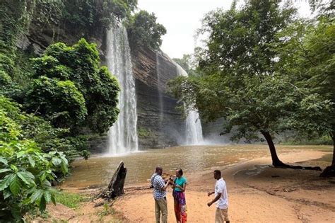 Boti Falls Botanic Gardens Cocoa Fam Umbrella Rock Experience