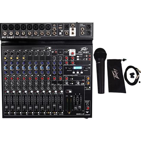 Peavey Pv 14bt Pv14bt Pro Audio Mixer8 Mic Inusbcompressoreffects