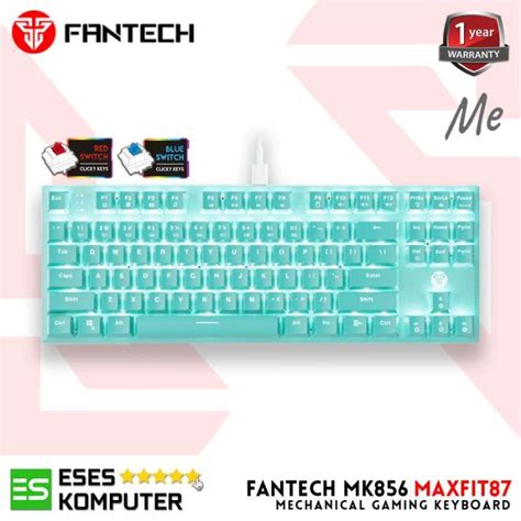 Jual Keyboard Fantech Mk856 Maxfit87 Tkl Rgb Mint Edition Keyboard