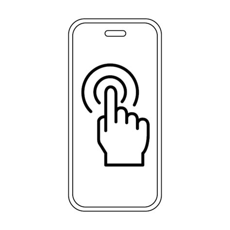 Premium Vector Double Tap Line Icon Hand Click Linear Style Sign For Mobile Concept And Web