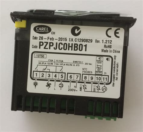 Carel Temperature Controller With Light Switch Kingsbottle Australia
