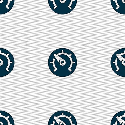 Geometric Texture Seamless Pattern Featuring Speedometer Icon Symbolizing Speed Photo Background