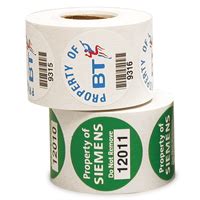 Custom Sequential Number Labels SKU LQ 3032