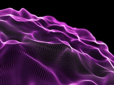 Free Photo 3d Abstract Cyber Particles Background With Flowing Dots