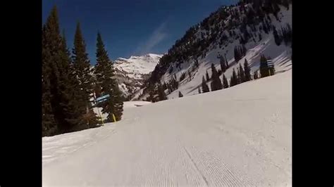 Snowbird Utah Spring Skiing In Peruvian Gulch Youtube