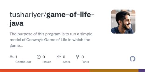 Github Tushariyergame Of Life Java The Purpose Of This Program Is