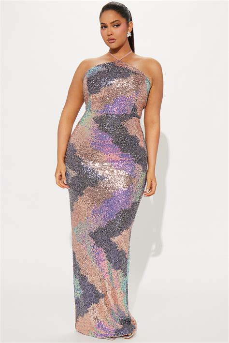 Plus Size Sequin Dresses For Women Fashion Nova