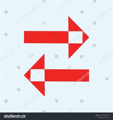 Red Arrow Icon Vector Eps 10 Stock Vector Royalty Free 2096074192