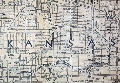 Kansas City Ks 1964 Map By Gallup Maps Published For The Flickr