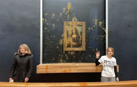 Climate Activists Throw Soup At Mona Lisa In Paris Al