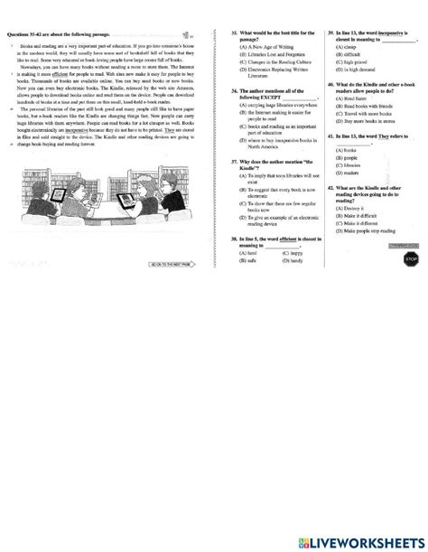 A2 Online Exercise For Live Worksheets