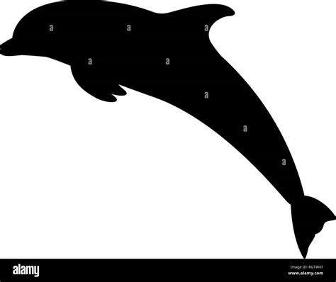 Jumping Dolphin Silhouette