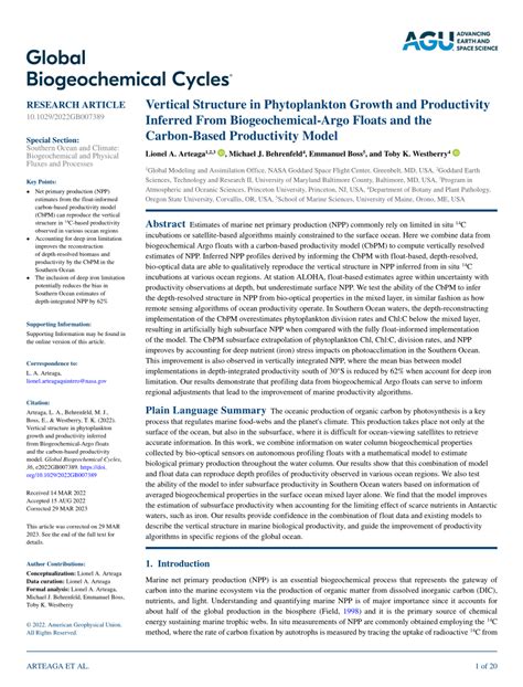 vertical structure in phytoplankton growth and productivity inferred