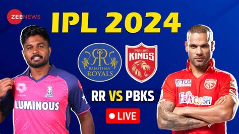 Highlights Rr Vs Pbks Live Score Ipl 2024 Pbks Beat Rr By 5 Wickets