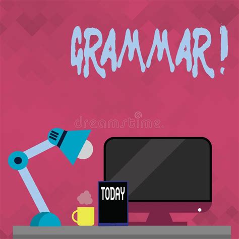Word Writing Text Grammar Business Concept For System And Structure Of