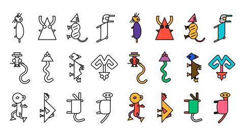 甲骨生肖 Oracle Bone Script Chinese Zodiac Signs Behance